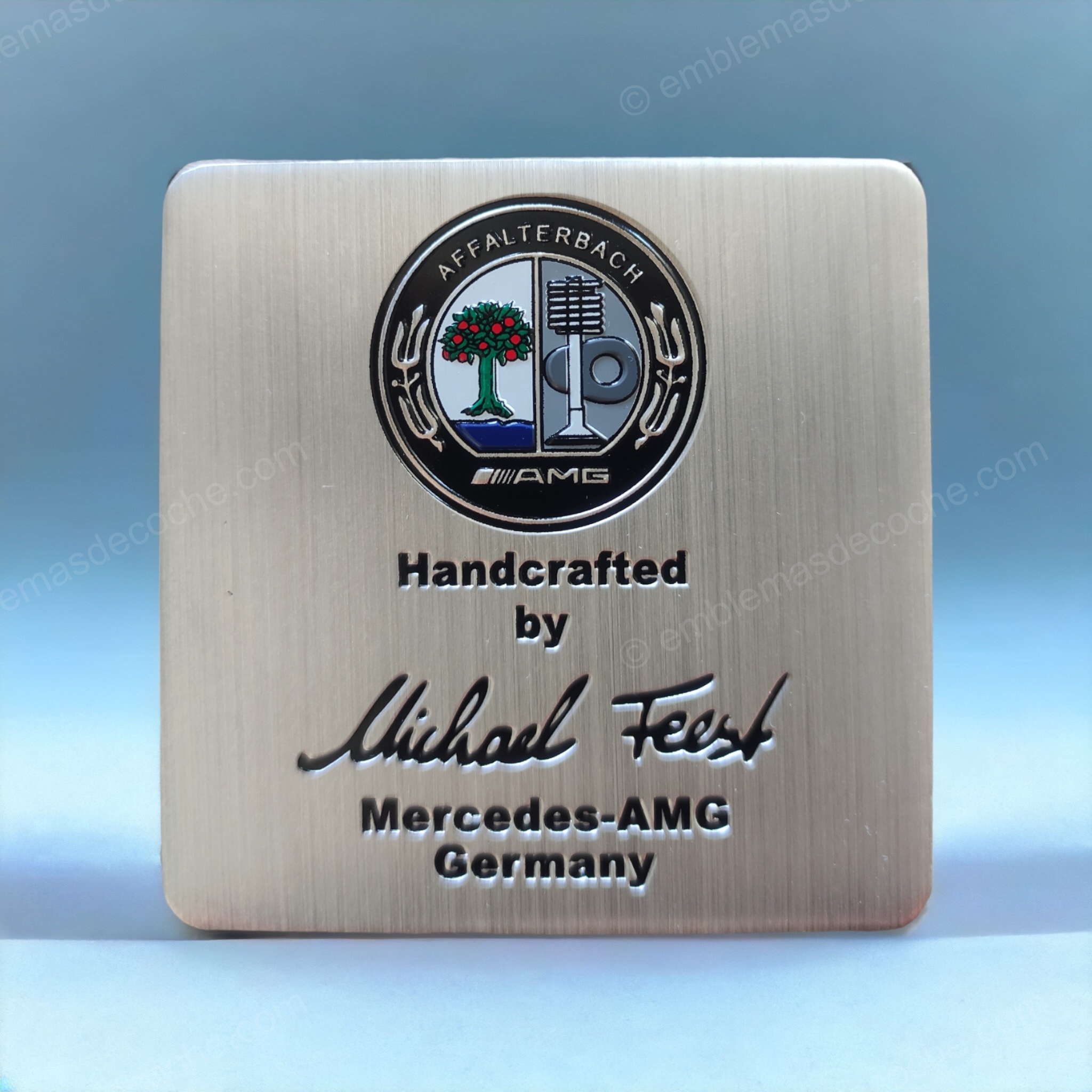 Emblema AMG Handcrafted By Michael Fest de Mercedes Benz
